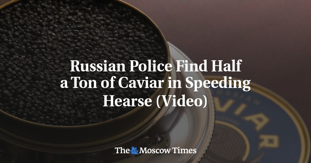 Russian Police Find Half a Ton of Caviar in Speeding Hearse (Video)