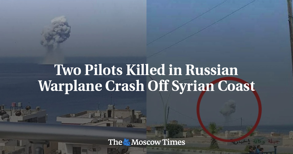 Two Pilots Killed in Russian Warplane Crash Off Syrian Coast