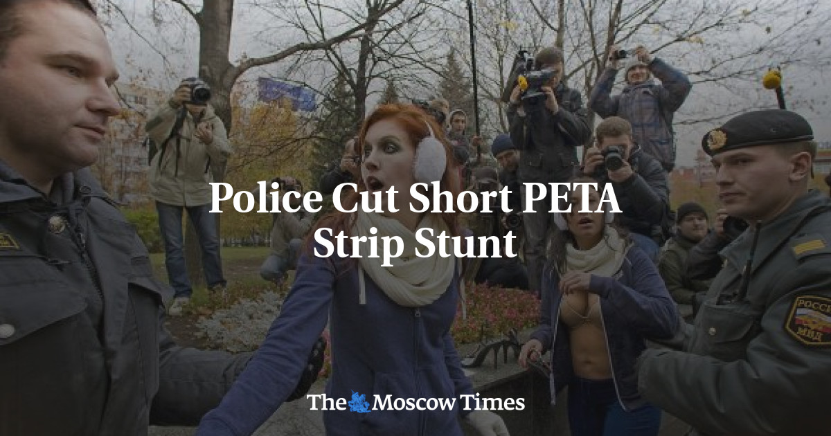Police Cut Short PETA Strip Stunt
