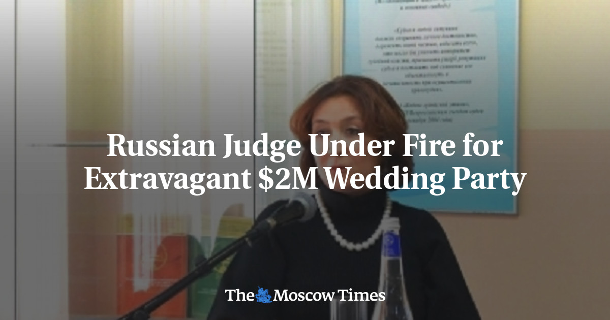 Russian Judge Under Fire for Extravagant $2M Wedding Party