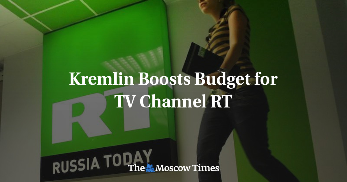 Kremlin Boosts Budget for TV Channel RT
