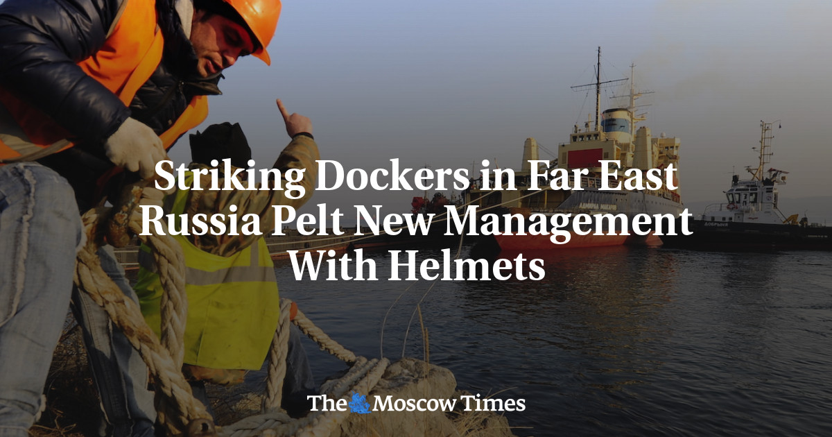 Striking Dockers in Far East Russia Pelt New Management With Helmets ...