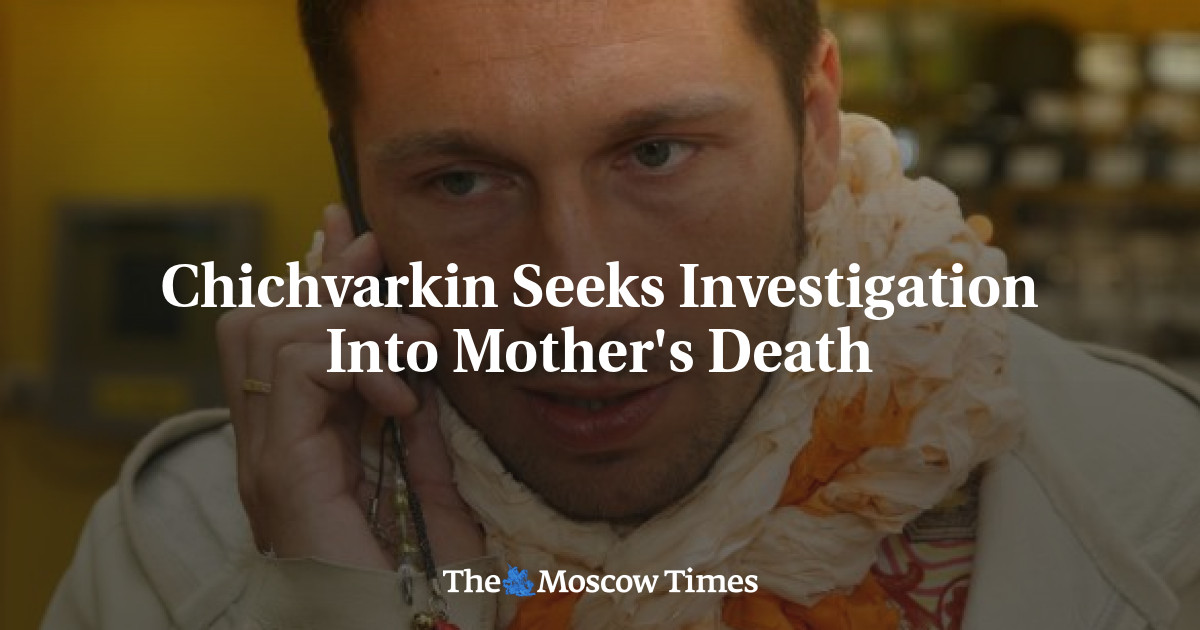 Chichvarkin Seeks Investigation Into Mother's Death