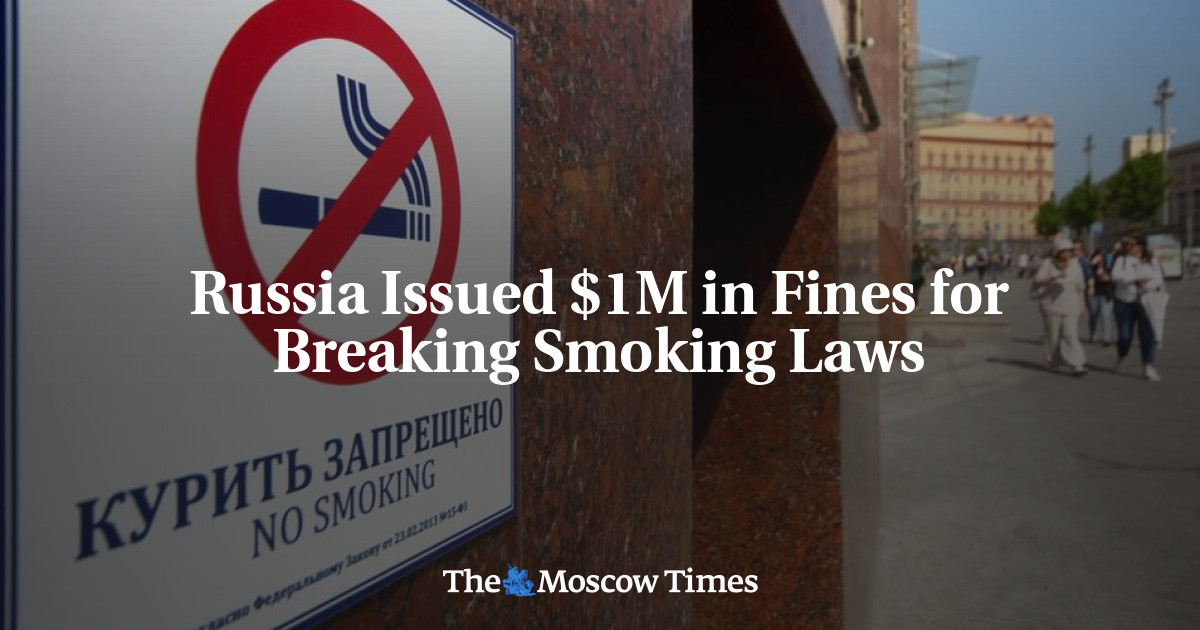Russia Issued $1M in Fines for Breaking Smoking Laws