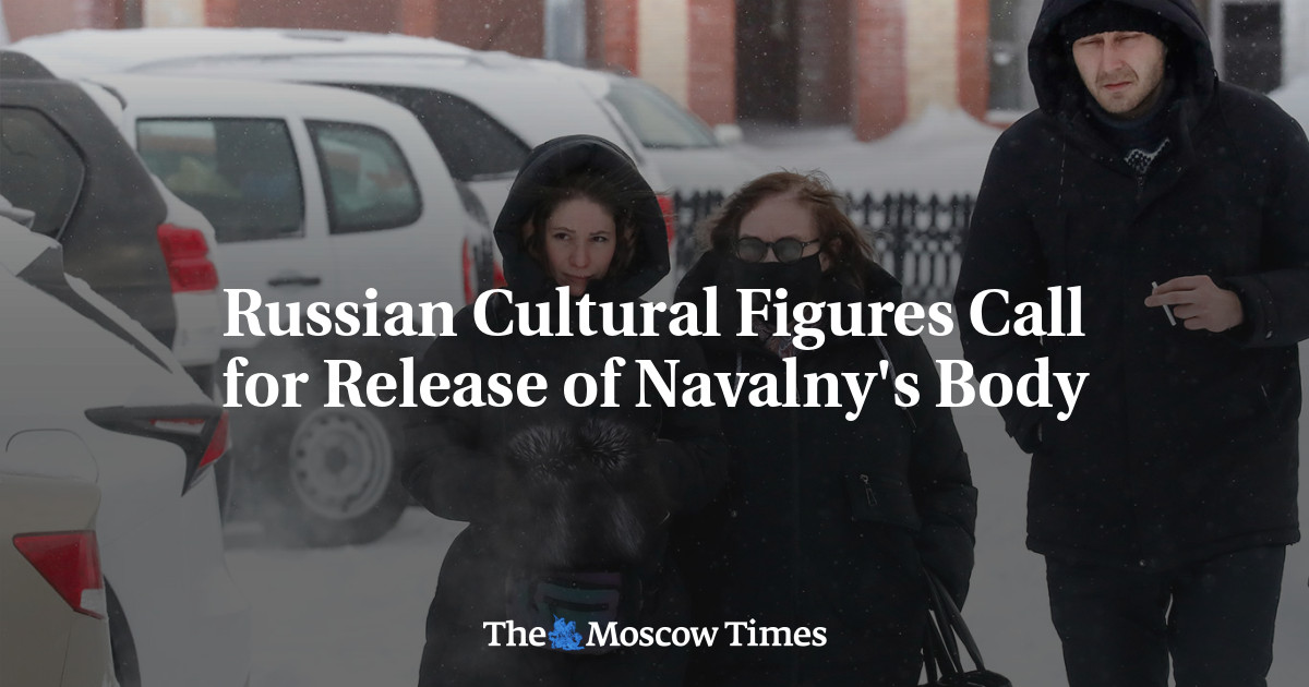 Russian Cultural Figures Call for Release of Navalny's Body - The ...