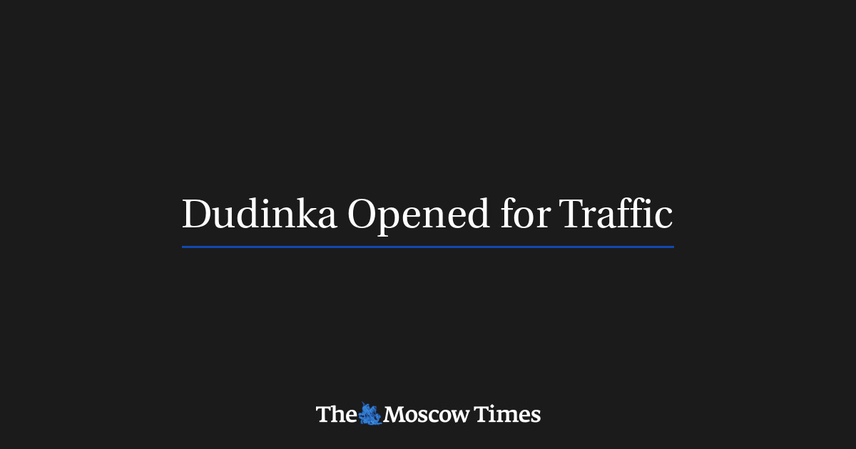 Dudinka Opened for Traffic