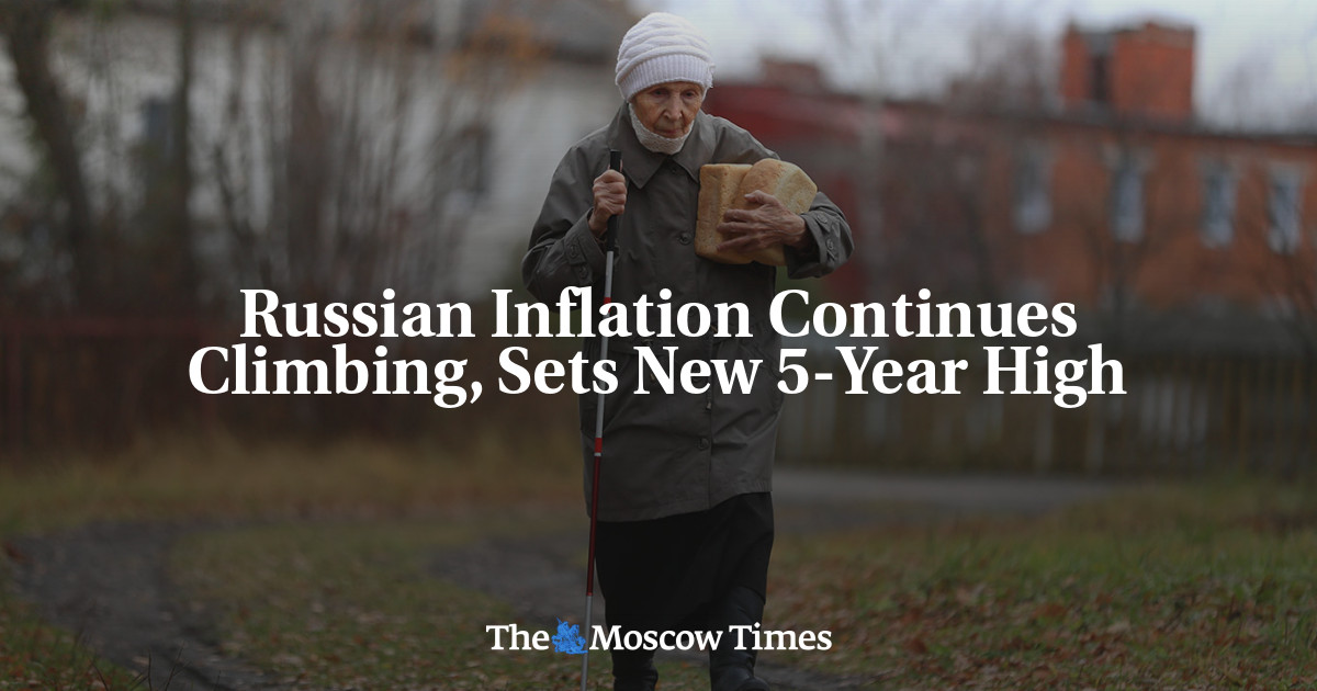 Russian Inflation Continues Climbing, Sets New 5-Year High - The Moscow ...