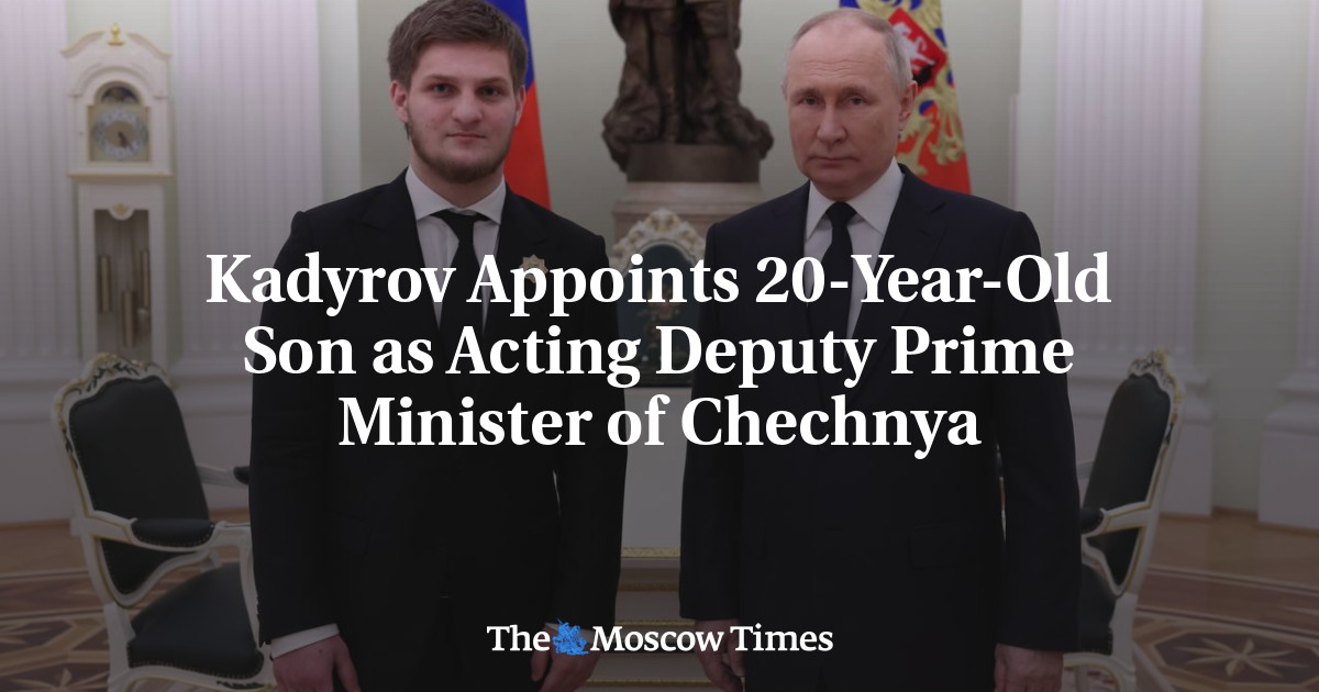 Kadyrov Appoints 20-Year-Old Son as Acting Deputy Prime Minister of ...