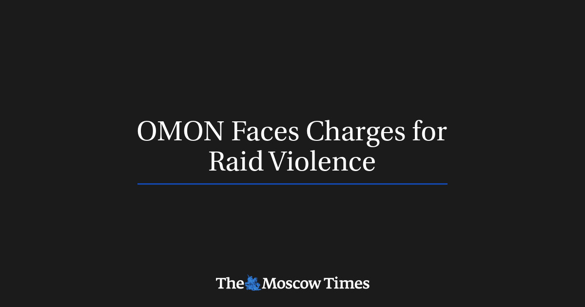 OMON Faces Charges for Raid Violence