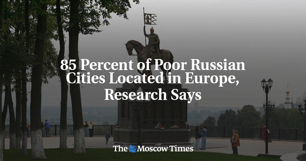 85 Percent of Poor Russian Cities Located in Europe, Research Says