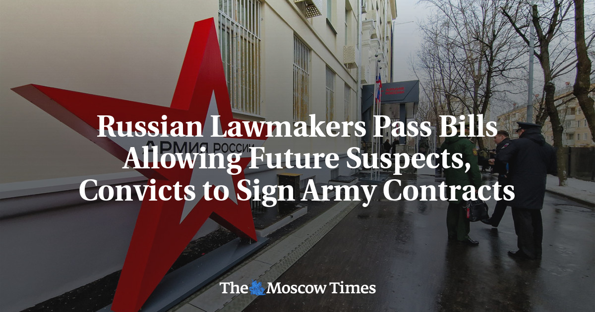 Russian Lawmakers Pass Bills Allowing Future Suspects, Convicts to Sign ...