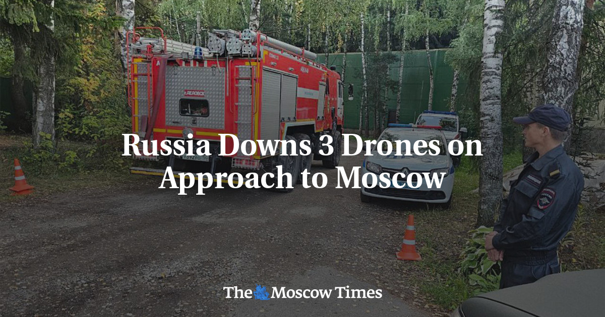 Russia Downs 3 Drones on Approach to Moscow - The Moscow Times