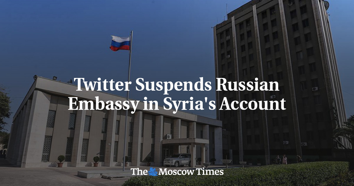 Twitter Suspends Russian Embassy in Syria's Account - The Moscow Times
