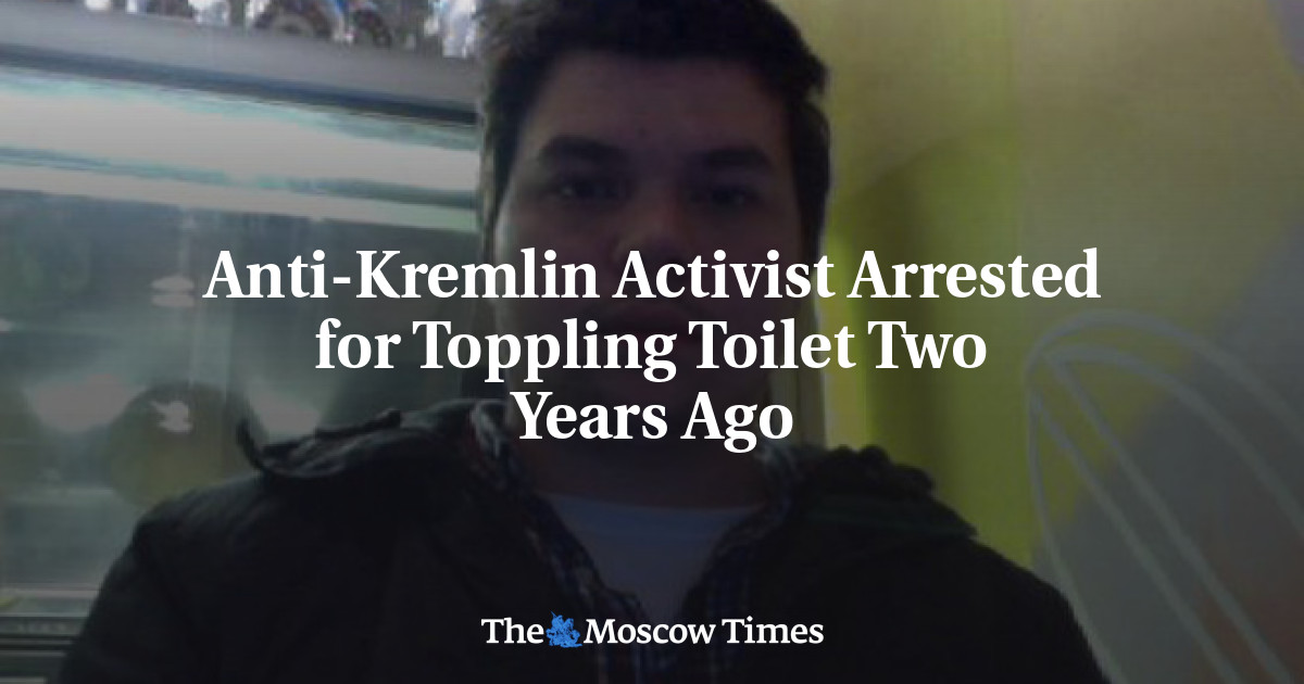 Anti-Kremlin Activist Arrested for Toppling Toilet Two Years Ago