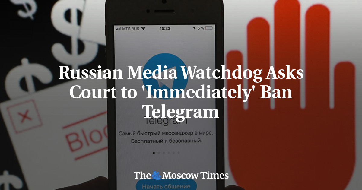 Russian Media Watchdog Asks Court to 'Immediately' Ban Telegram