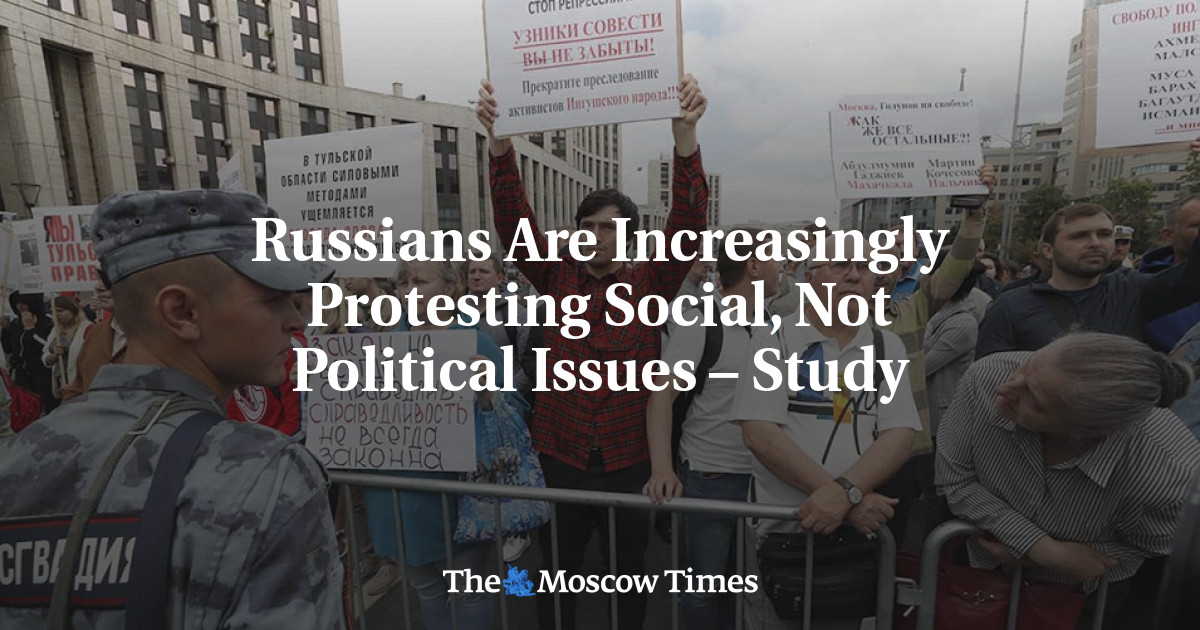 Russians Are Increasingly Protesting Social, Not Political Issues ...