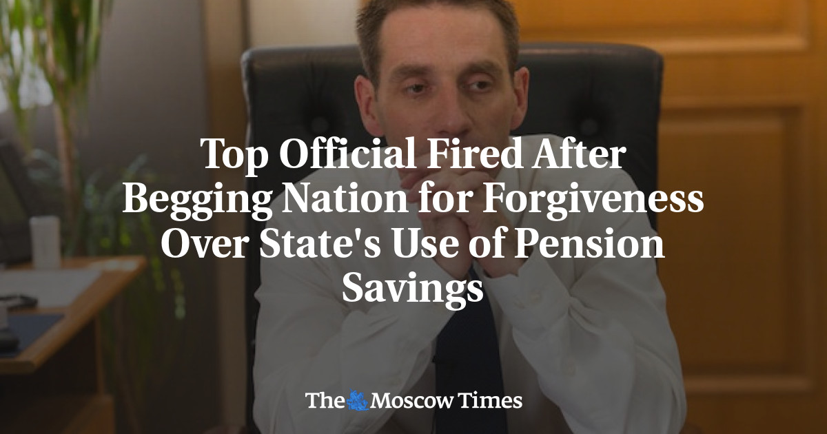 Top Official Fired After Begging Nation for Forgiveness Over State's ...