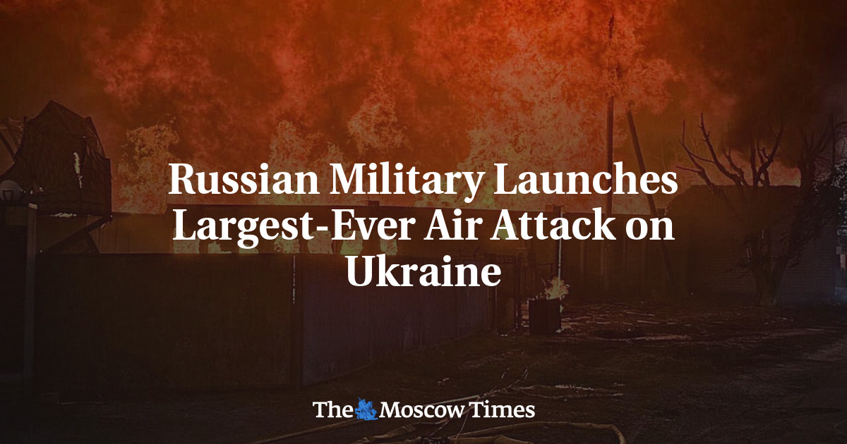 Russian Military Launches Largest-Ever Air Attack on Ukraine - The ...