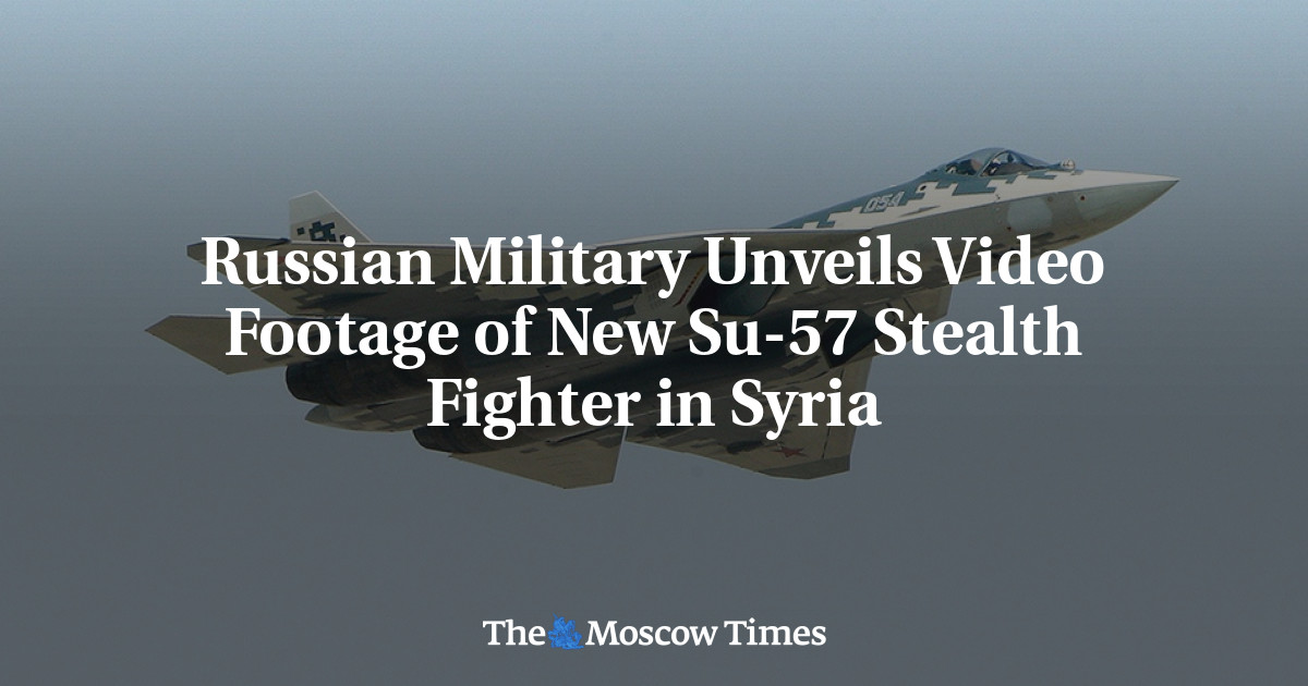 Russian Military Unveils Video Footage of New Su-57 Stealth Fighter in ...