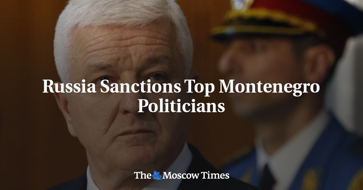 Russia Sanctions Top Montenegro Politicians
