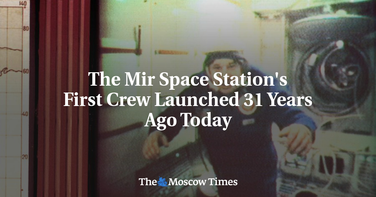 The Mir Space Station's First Crew Launched 31 Years Ago Today
