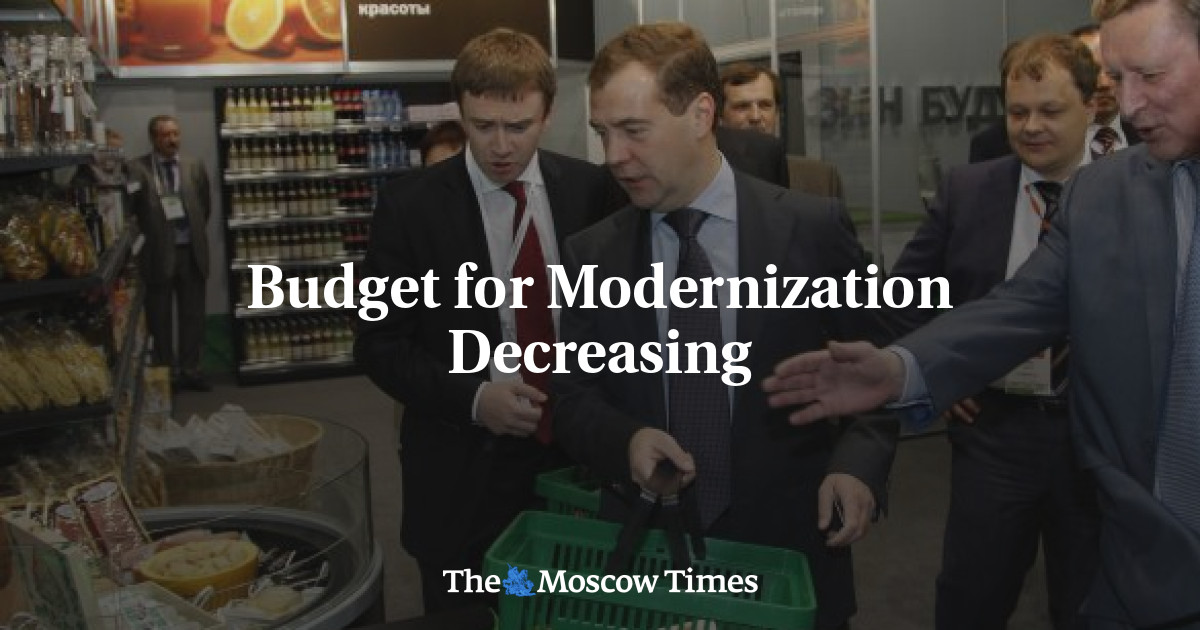 Budget for Modernization Decreasing