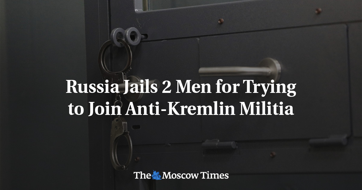 Russia Jails 2 Men For Trying To Join Anti Kremlin Militia The Moscow