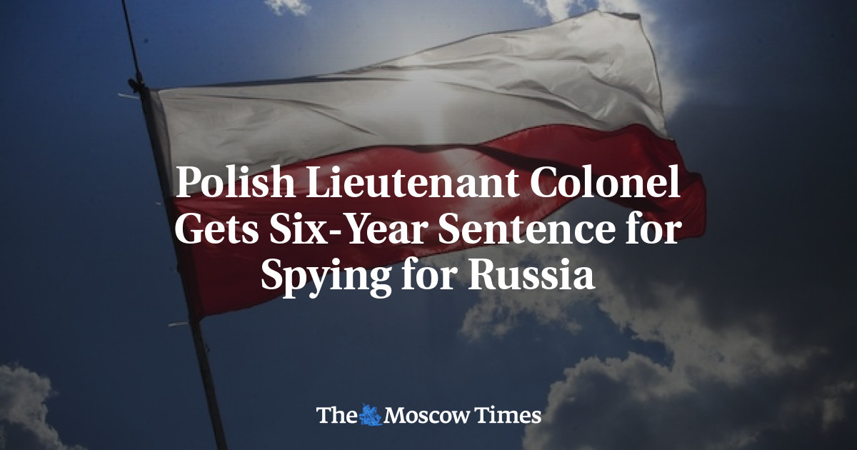 Polish Lieutenant Colonel Gets Six-Year Sentence for Spying for Russia