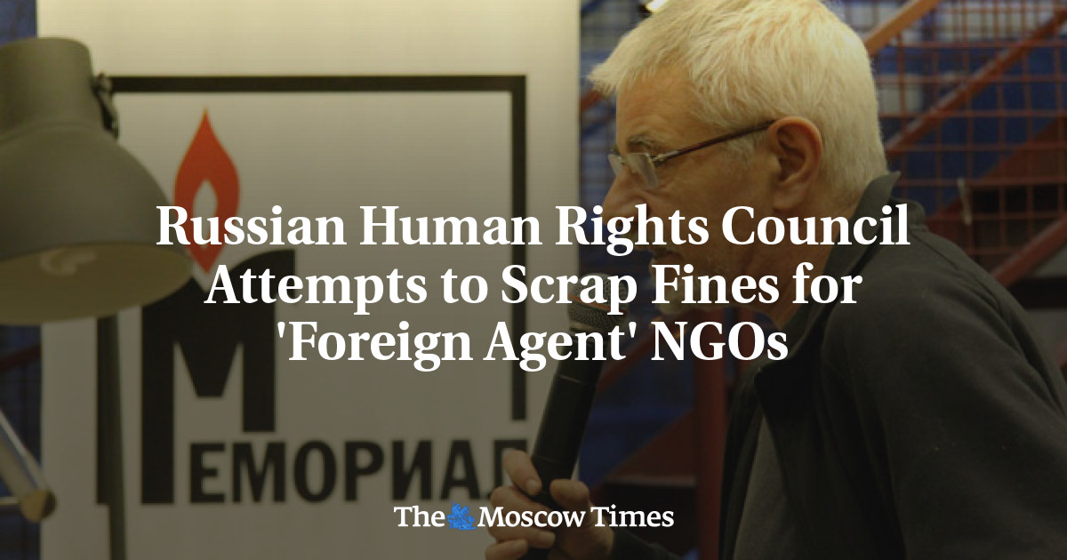 Russian Human Rights Council Attempts to Scrap Fines for 'Foreign Agent ...