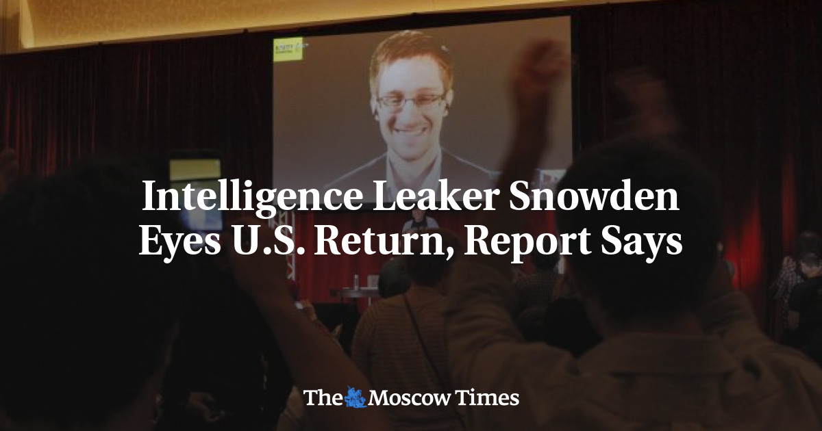 Intelligence Leaker Snowden Eyes U.S. Return, Report Says