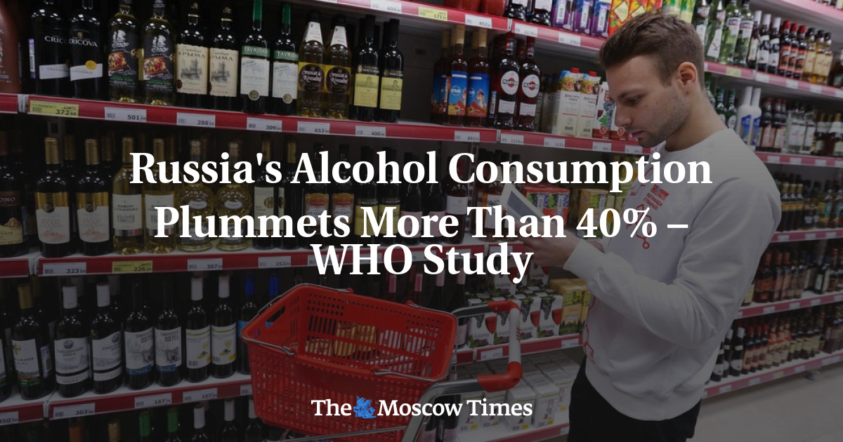 Russia's Alcohol Consumption Plummets More Than 40% – WHO Study - The ...