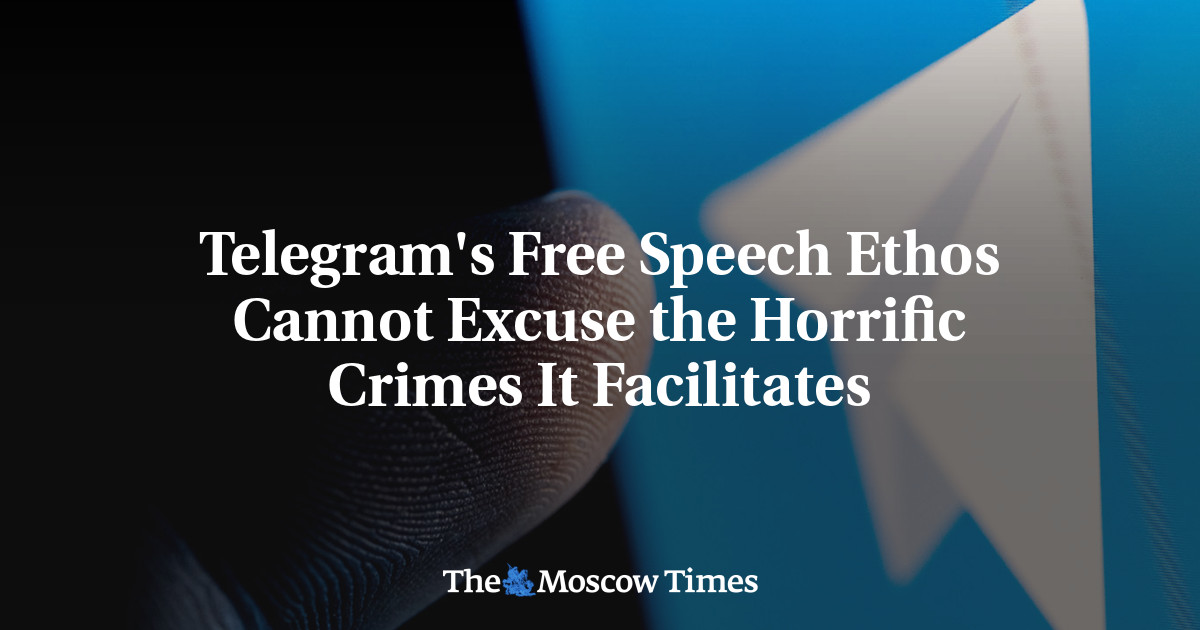 Telegram's Free Speech Ethos Cannot Excuse the Horrific Crimes It ...