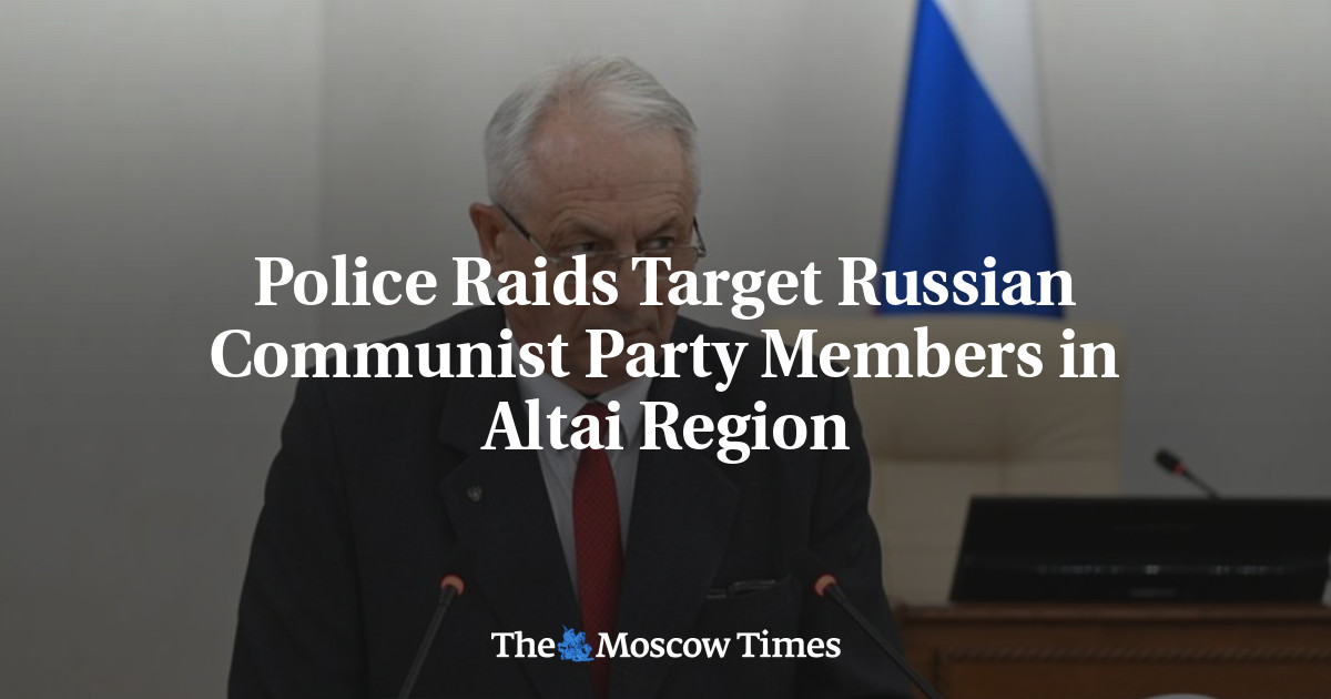 Police Raids Target Russian Communist Party Members In Altai Region Police Raids Target Russian Communist Party Members In Altai Region
