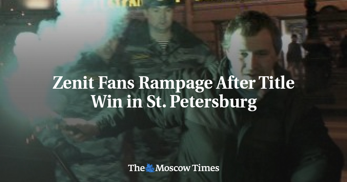 Zenit Fans Rampage After Title Win in St. Petersburg