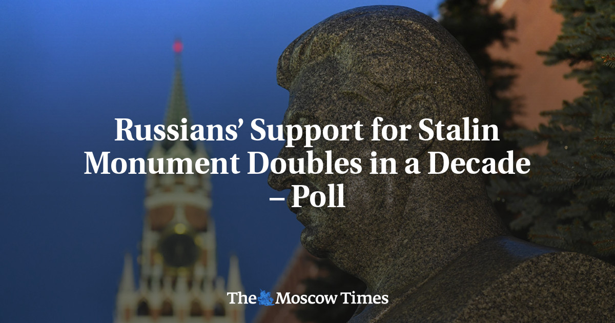 Russians’ Support for Stalin Monument Doubles in a Decade – Poll - The ...