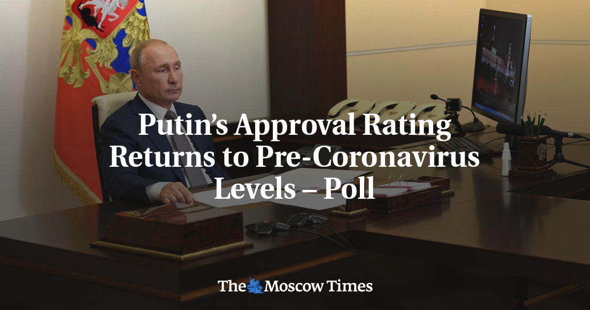 Putin’s Approval Rating Returns to Pre-Coronavirus Levels – Poll - The ...