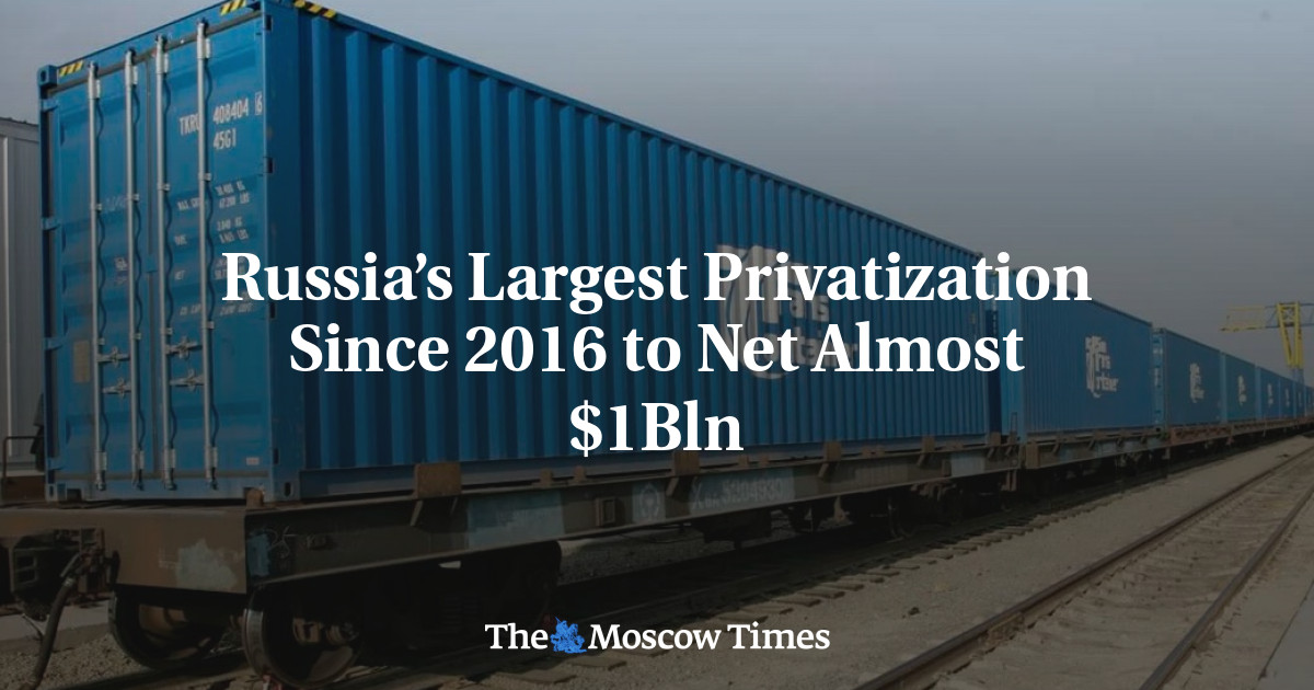 Russia’s Largest Privatization Since 2016 to Net Almost $1Bln - The ...