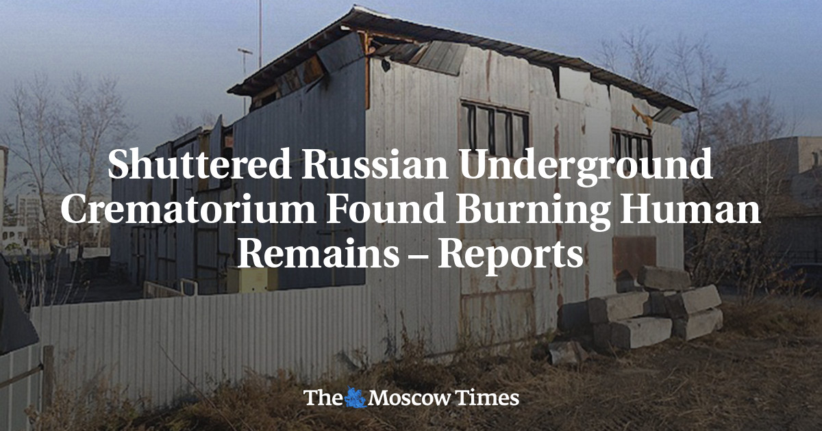 Shuttered Russian Underground Crematorium Found Burning Human Remains ...