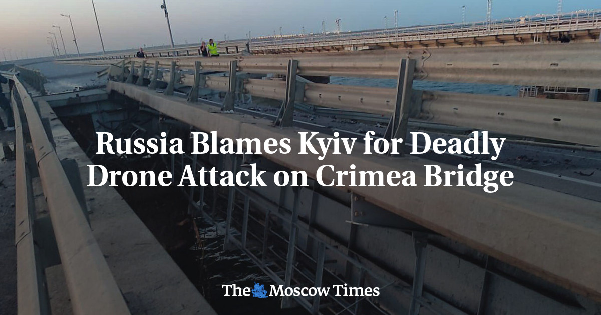 Russia Blames Kyiv for Deadly Drone Attack on Crimea Bridge - The ...