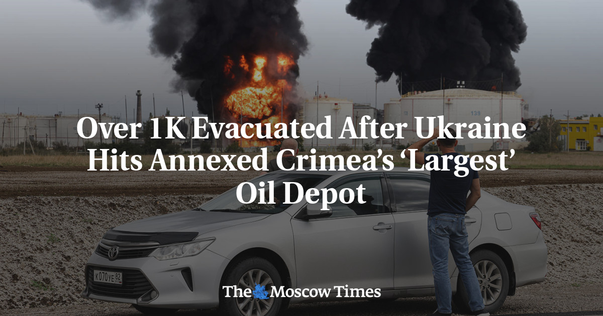 Over 1K Evacuated After Ukraine Hits Annexed Crimea’s ‘Largest’ Oil ...