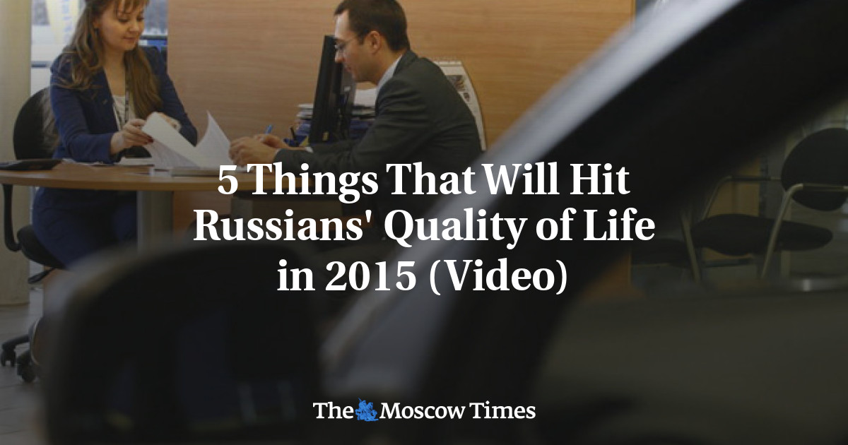 5 Things That Will Hit Russians' Quality of Life in 2015 (Video)