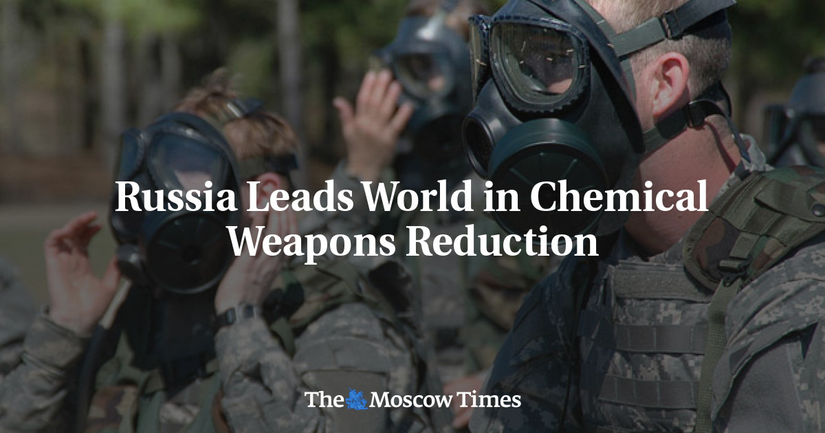 Russia Leads World in Chemical Weapons Reduction