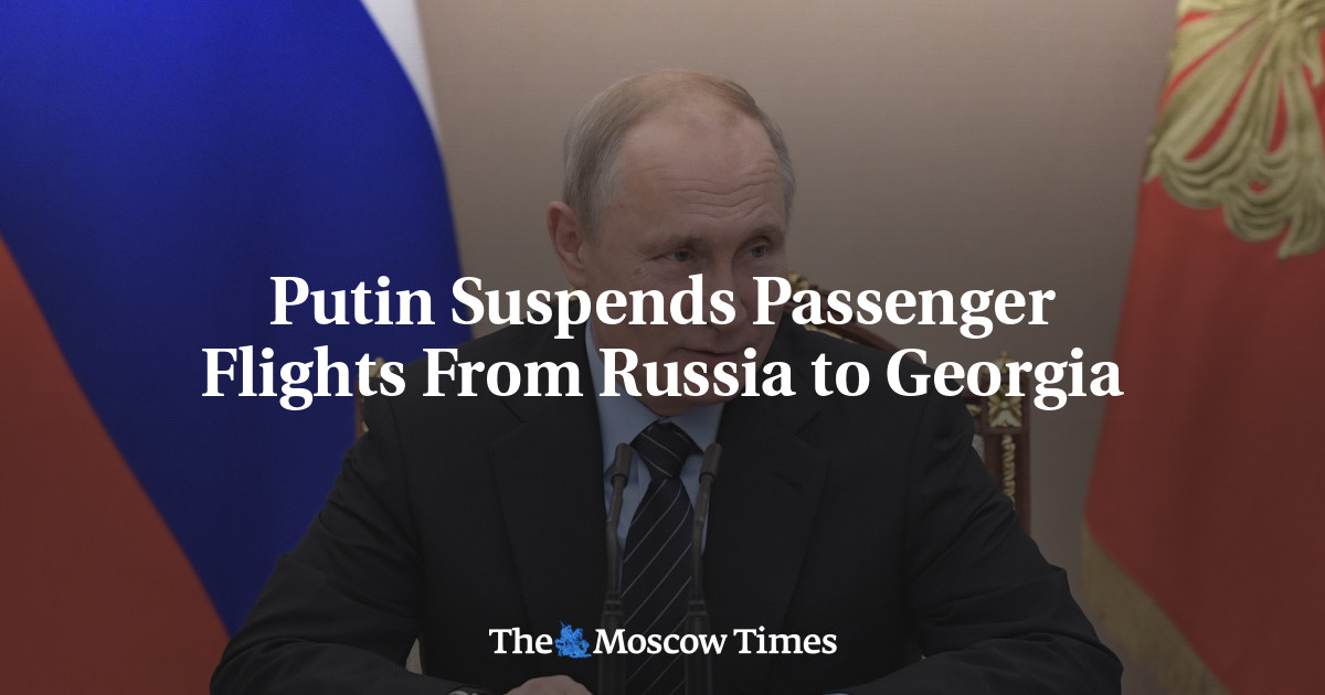 Putin Suspends Passenger Flights From Russia to Georgia - The Moscow Times