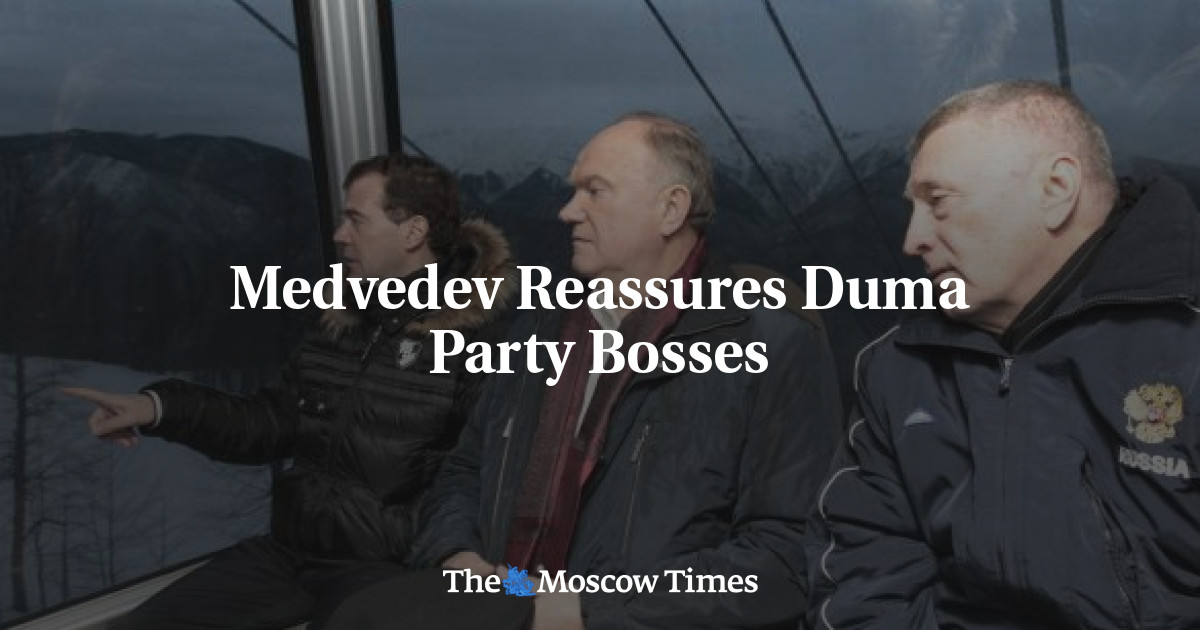 Medvedev Reassures Duma Party Bosses