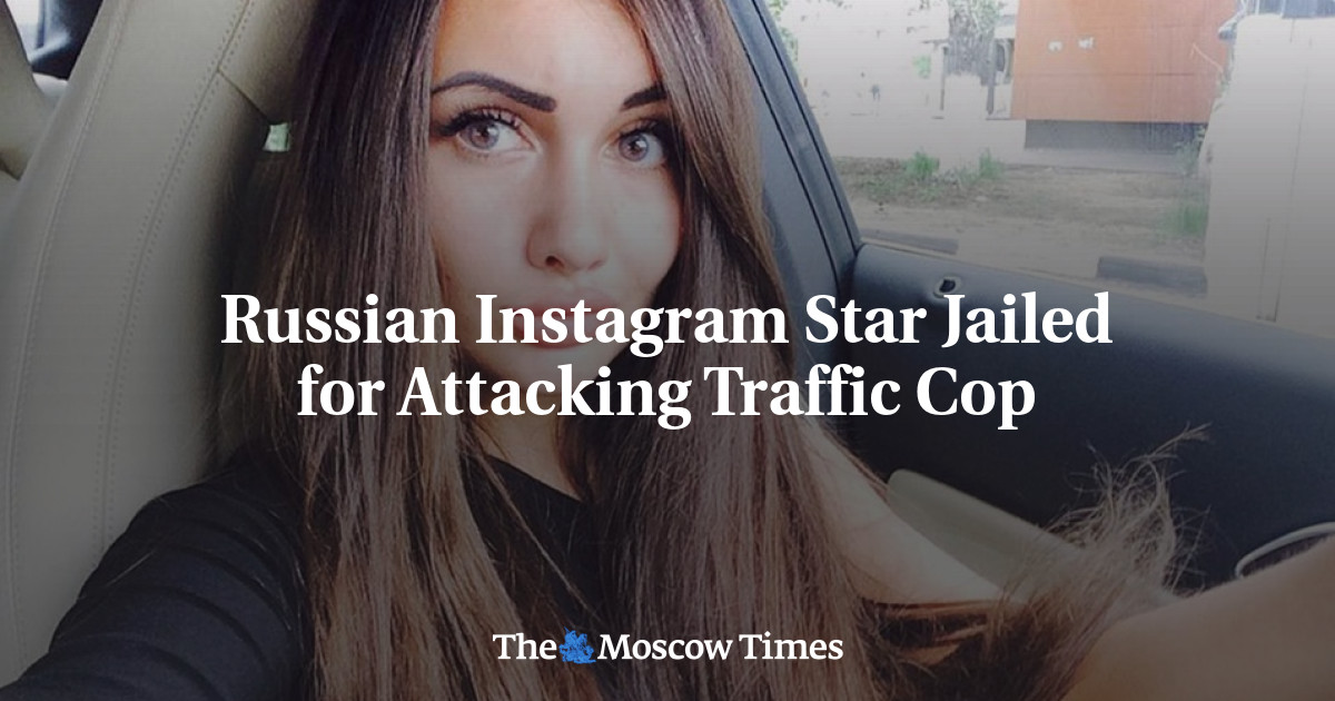 Russian Instagram Star Jailed for Attacking Traffic Cop