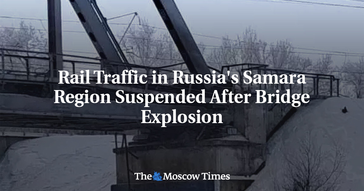 Rail Traffic in Russia's Samara Region Suspended After Bridge Explosion ...