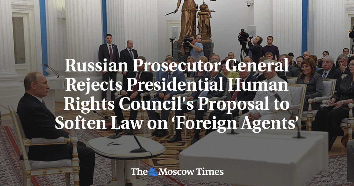 Russian Prosecutor General Rejects Presidential Human Rights Council's ...