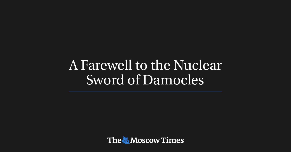 A Farewell to the Nuclear Sword of Damocles