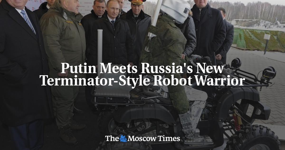 Putin Meets Russia's New Terminator-Style Robot Warrior