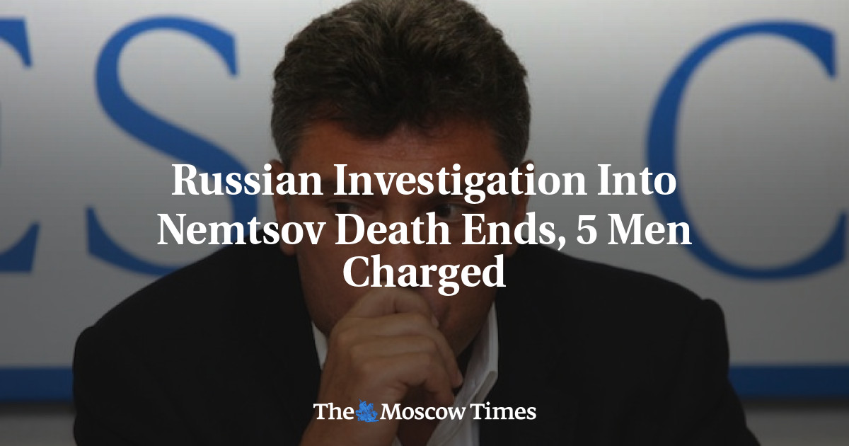 Russian Investigation Into Nemtsov Death Ends, 5 Men Charged